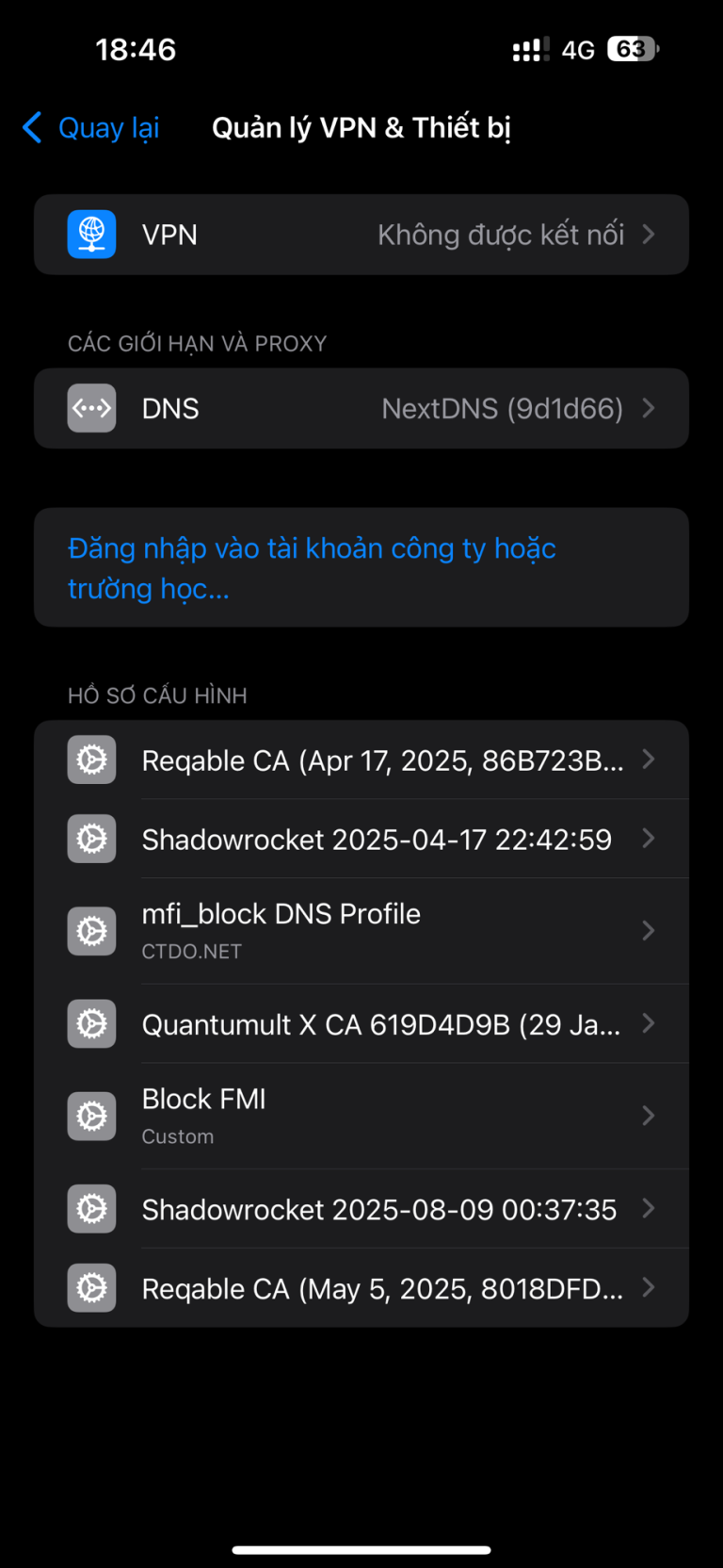 Hướng Dẫn Cài Đặt File .mobileconfig Chặn FMI / Lost / Erase Trên iPhone - ctdotech